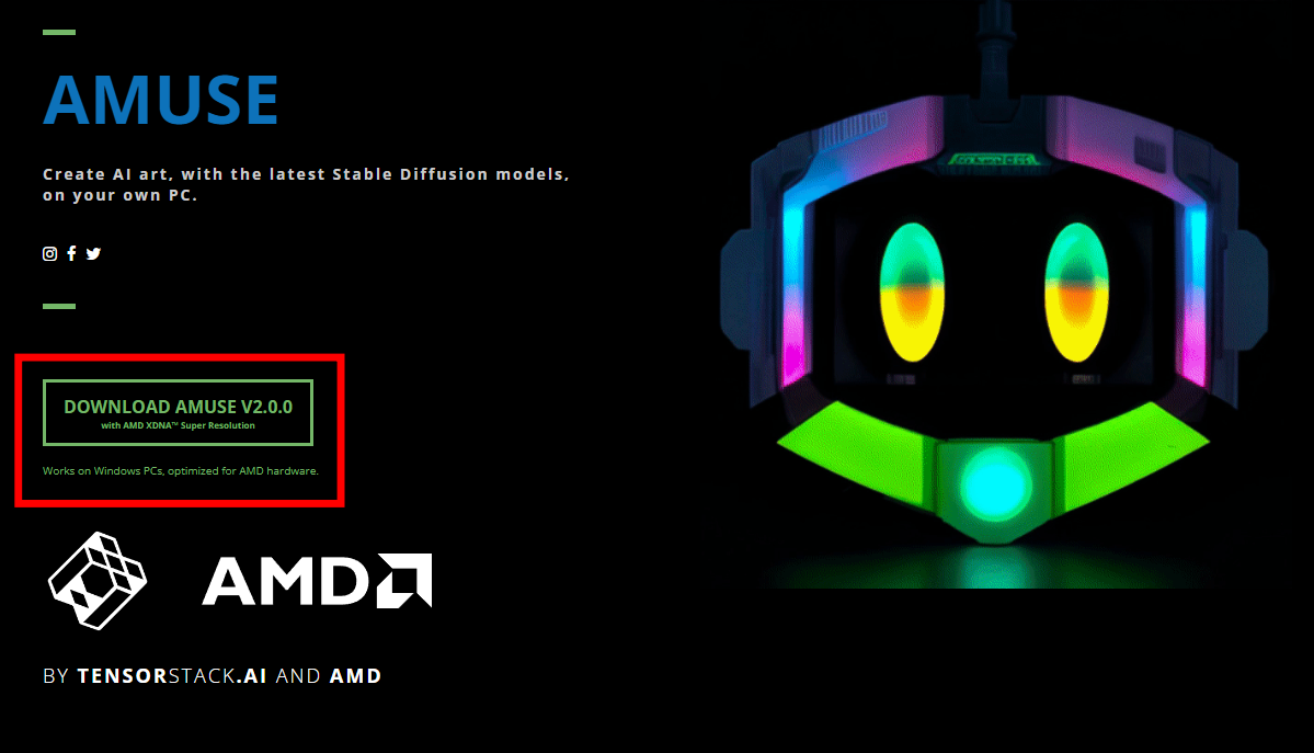 AMD製プロセッサーに特化した画像生成AI「Amuse 2.0.0 Beta」を使ってみた | BizTechDX