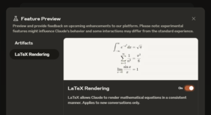 ClaudeがLaTeXレンダリングに対応: 数式表示が可能に | BizTechDX